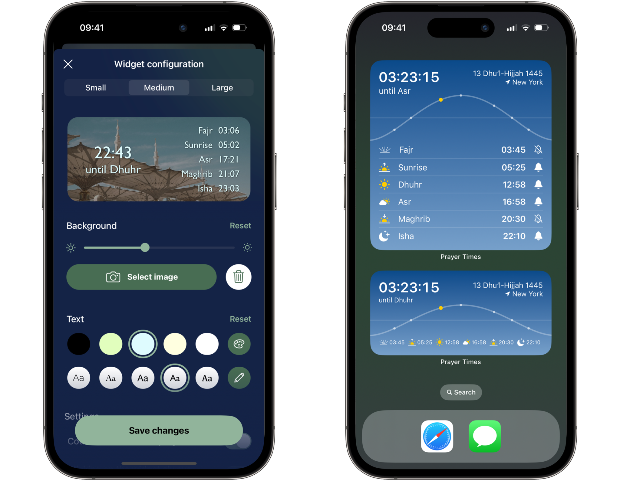 Prayer Times - Always know the correct prayer times for your city.